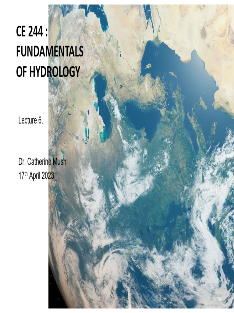 Lecture 6-Consistency of Rainfall Data and Mean Areal Estimation | PDF ...