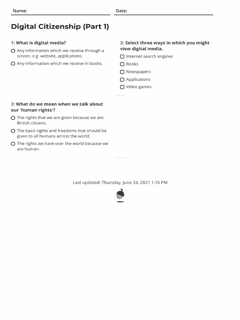 Starter Quiz Questions | PDF