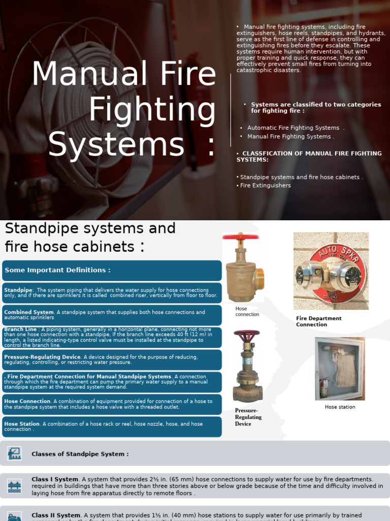Presentation For Manual Fire Fighting New | PDF | Fire Sprinkler System ...