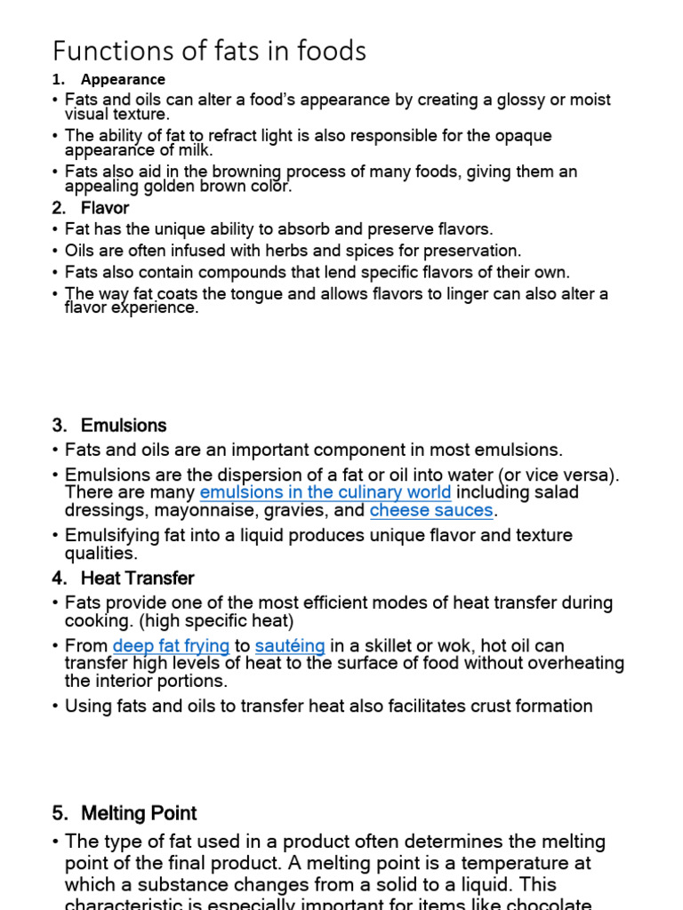 Role of Fats and Oils in Food | PDF | Breads | Gluten