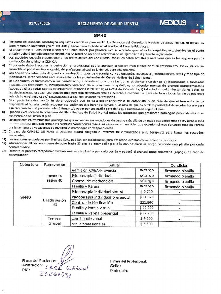 Reglamento Medicus Geron Lara | PDF