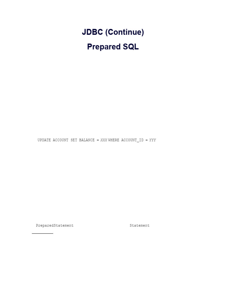 JDBC-Prepaired Statement | PDF | Parameter (Computer Programming) | Databases