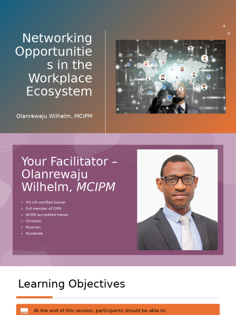 Networking Opportunities in The Workplace Ecosystem | PDF | Ecosystem ...