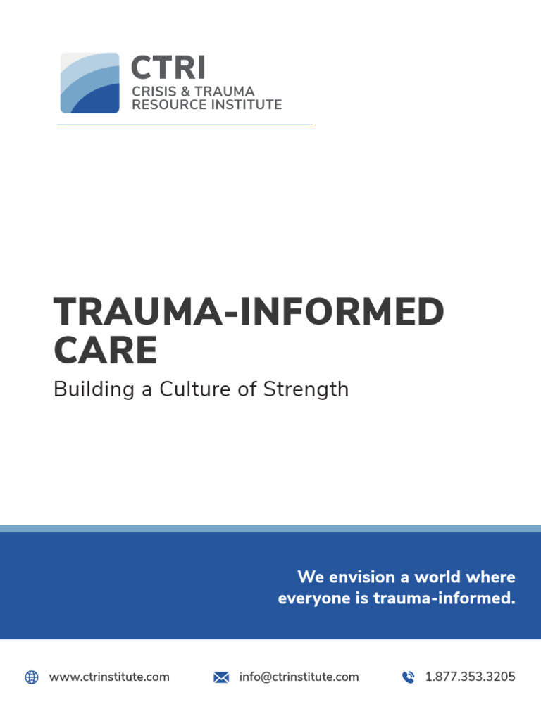 Trauma Informed Care V04 - 2021 2 | PDF | Psychological Trauma | Psychological Resilience