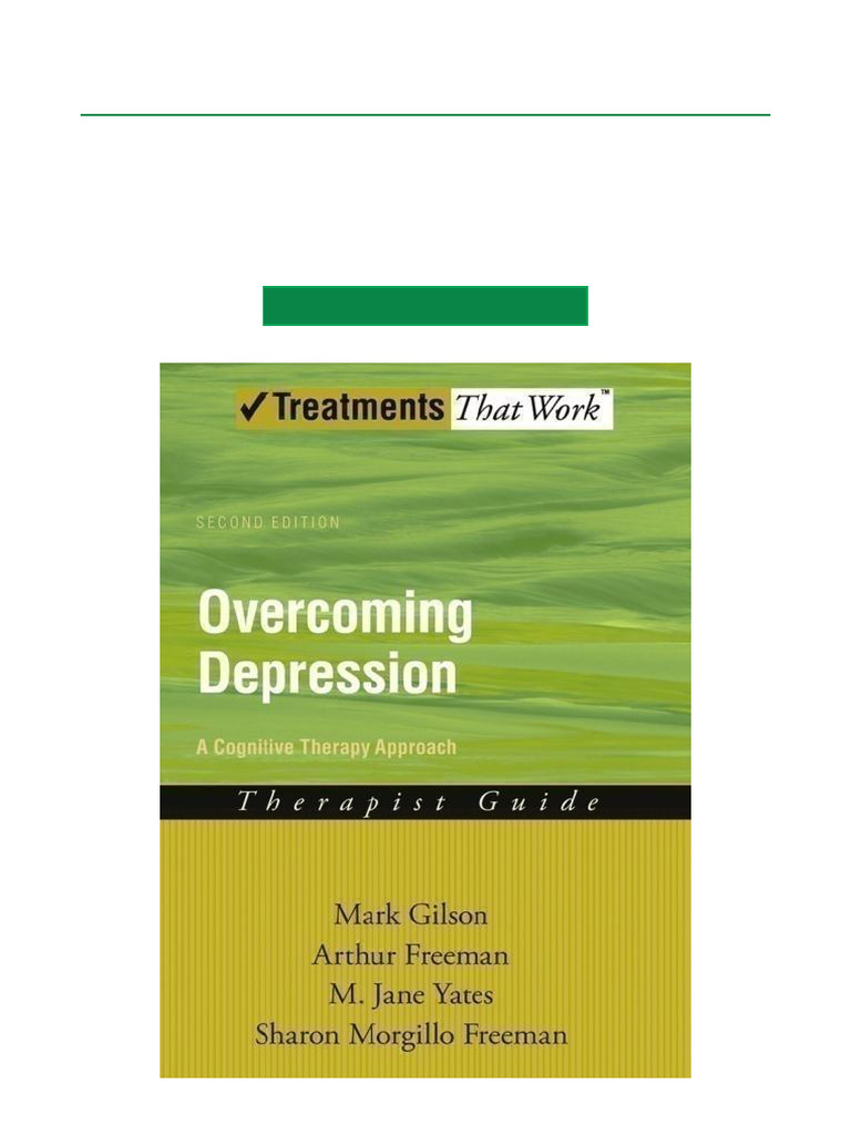 Cognitive Therapy for Overcoming Depression | PDF | Cognitive ...