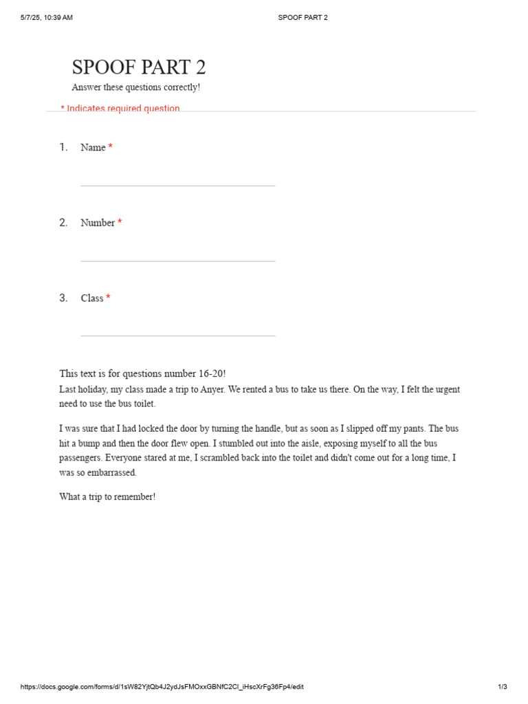 Spoof Part 2 - Google Forms | PDF