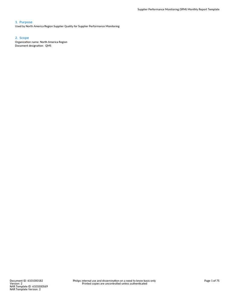 Supplier Performance Monitoring - SPM - Monthly Report NAM HS - April ...