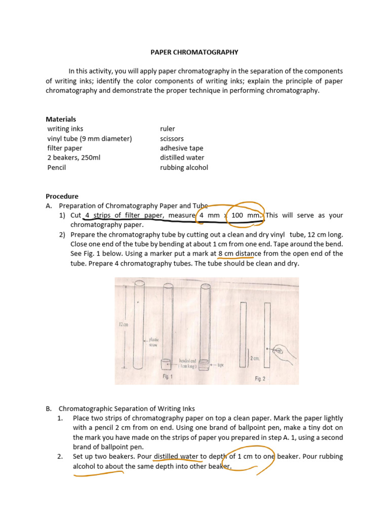 Paper Chromatography | PDF | Chromatography | Ink