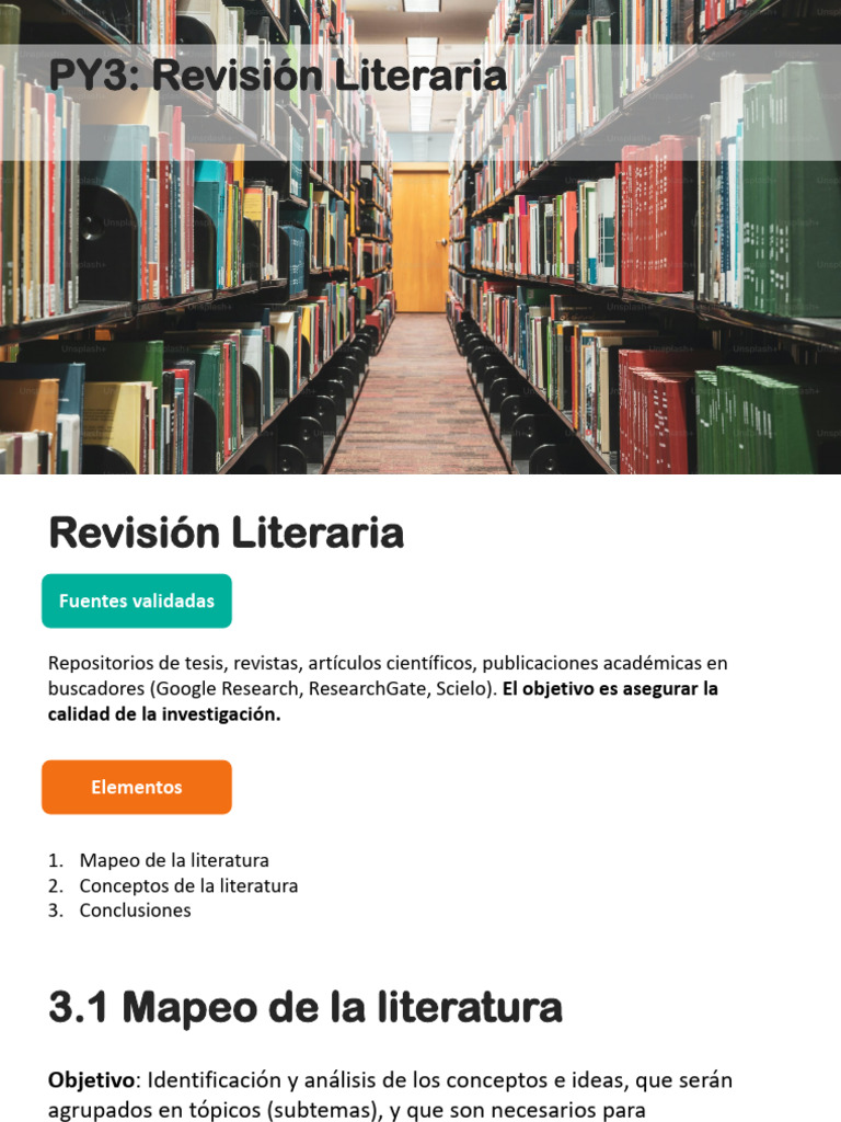 PY3 - Revisión Literaria | PDF