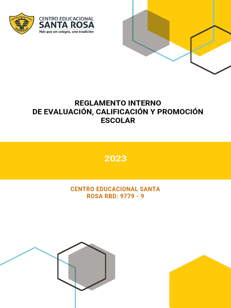 Reglamento de Evaluacion 2023 | PDF | Evaluación | Plan de estudios
