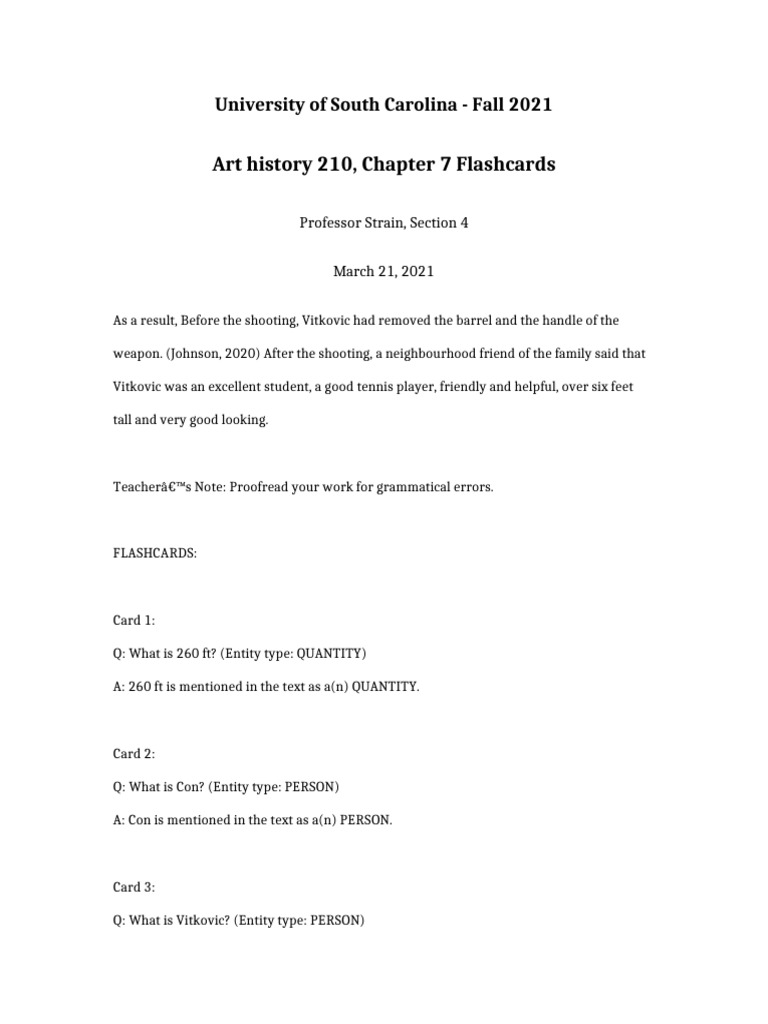 Art History 210 Chapter 7 Flashcards | PDF