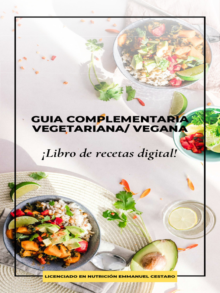 Guia Complementaria Vegetariana | PDF | ensalada | Pizza
