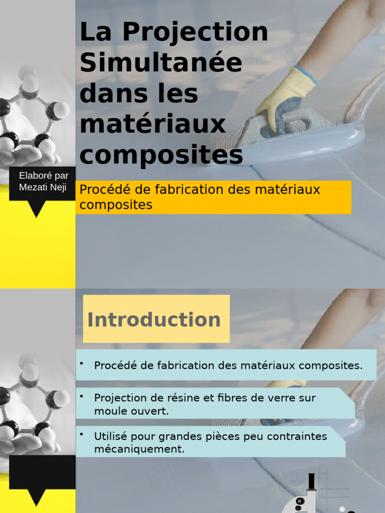 Projection Simultanee Presentation | PDF | Matériau composite | Matériaux