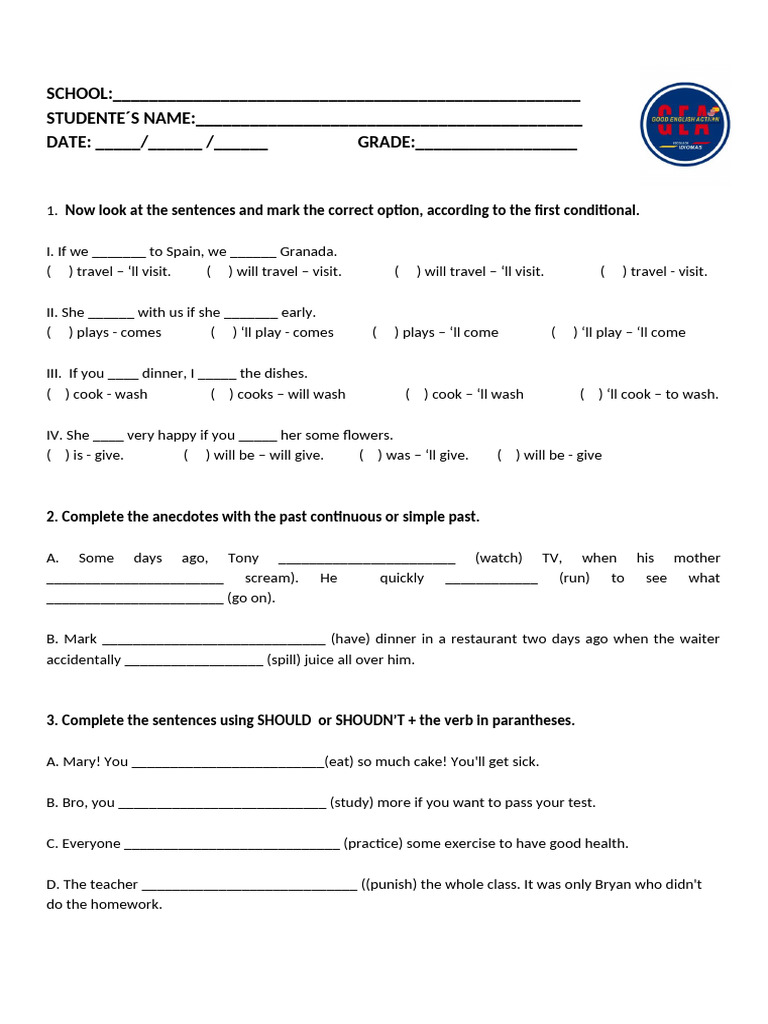 FinalExam - GEA - Beginner TEACHER SAULO DAVID | PDF | Saint Patrick ...