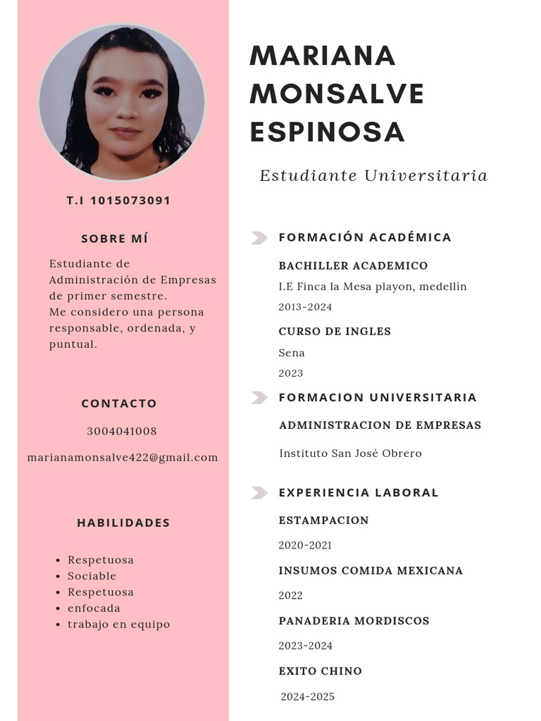 Mariana Monsalve Espinosa PDF | PDF