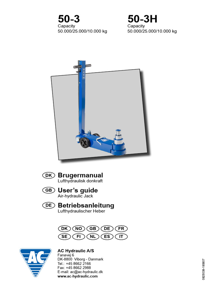 AC hydraulic jack50-3h | PDF