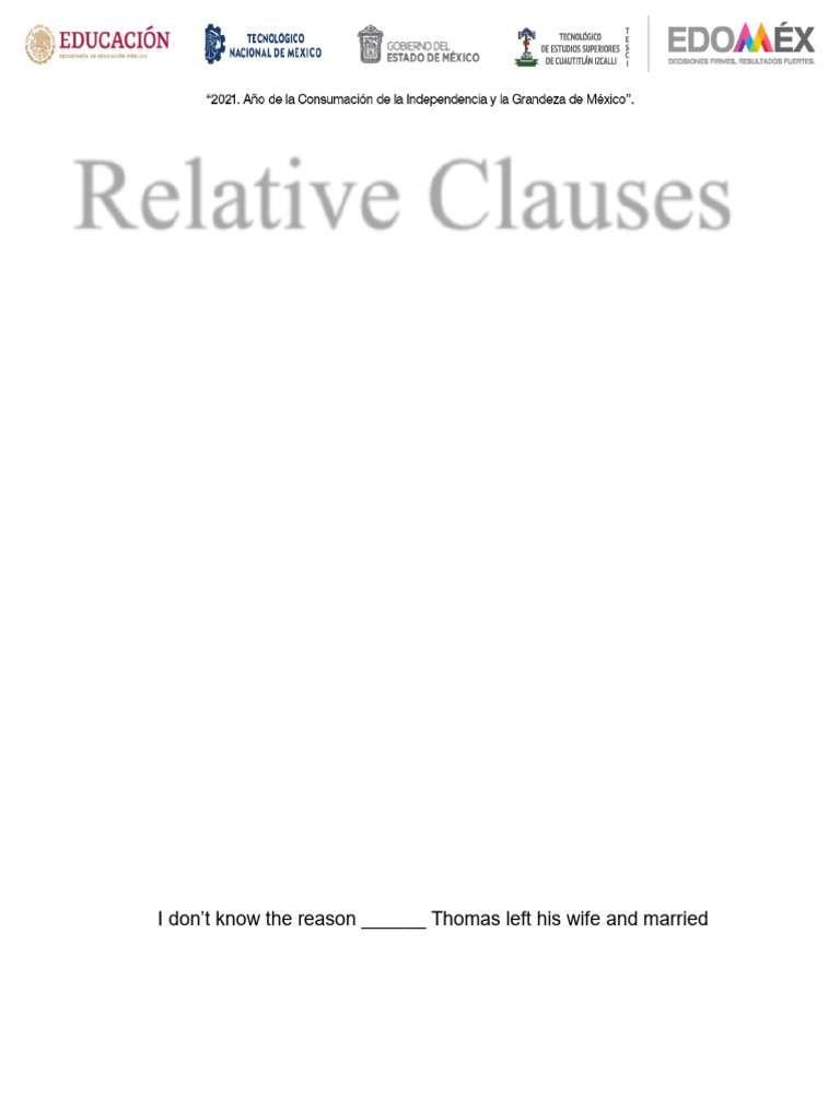Practice 4 Relative Clauses, Adjectives and Adverbs of Manners ...