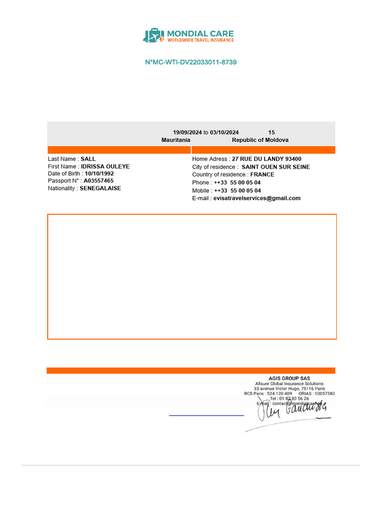 Medical Insurance CERTIFICATE-Copier | PDF
