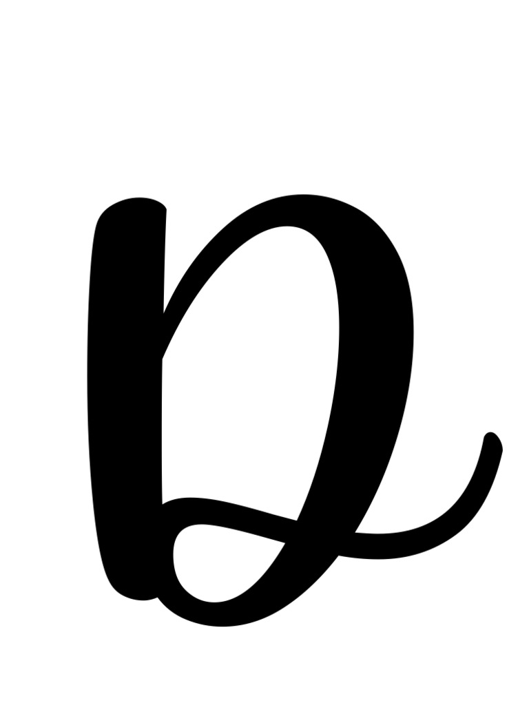 D Mayúscula Fuente Baguet Script | PDF