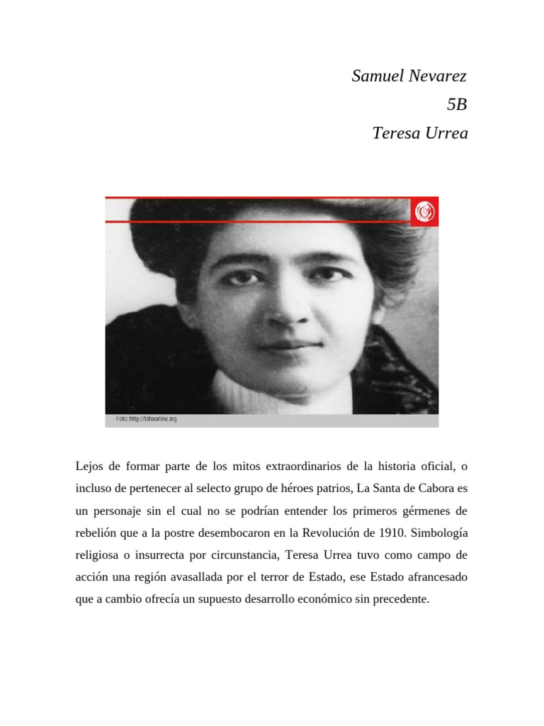 Teresa Urrea: La Santa de Cabora | PDF