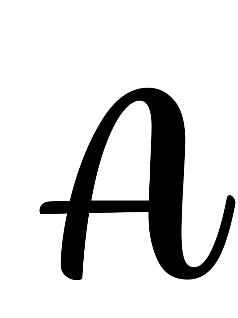 Abecedario Mayúscula Fuente Baguet Script | PDF