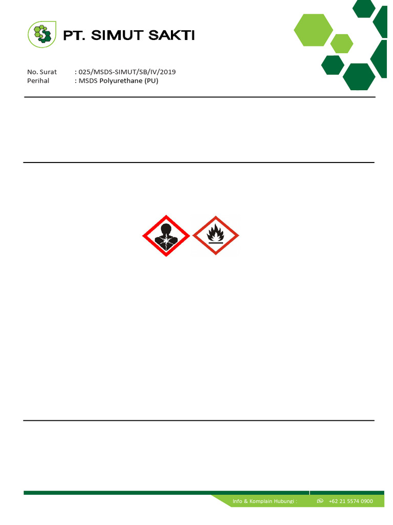 SB Polyurethane PU MSDS | PDF