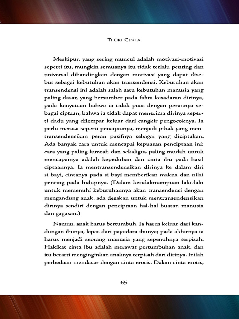 The Art of Loving (Memaknai Hakikat Cinta) (Eb0010) | PDF