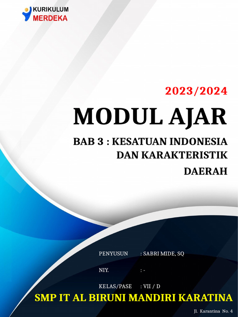 Modul Ajar PPKN Bab III - Sem 1 | PDF
