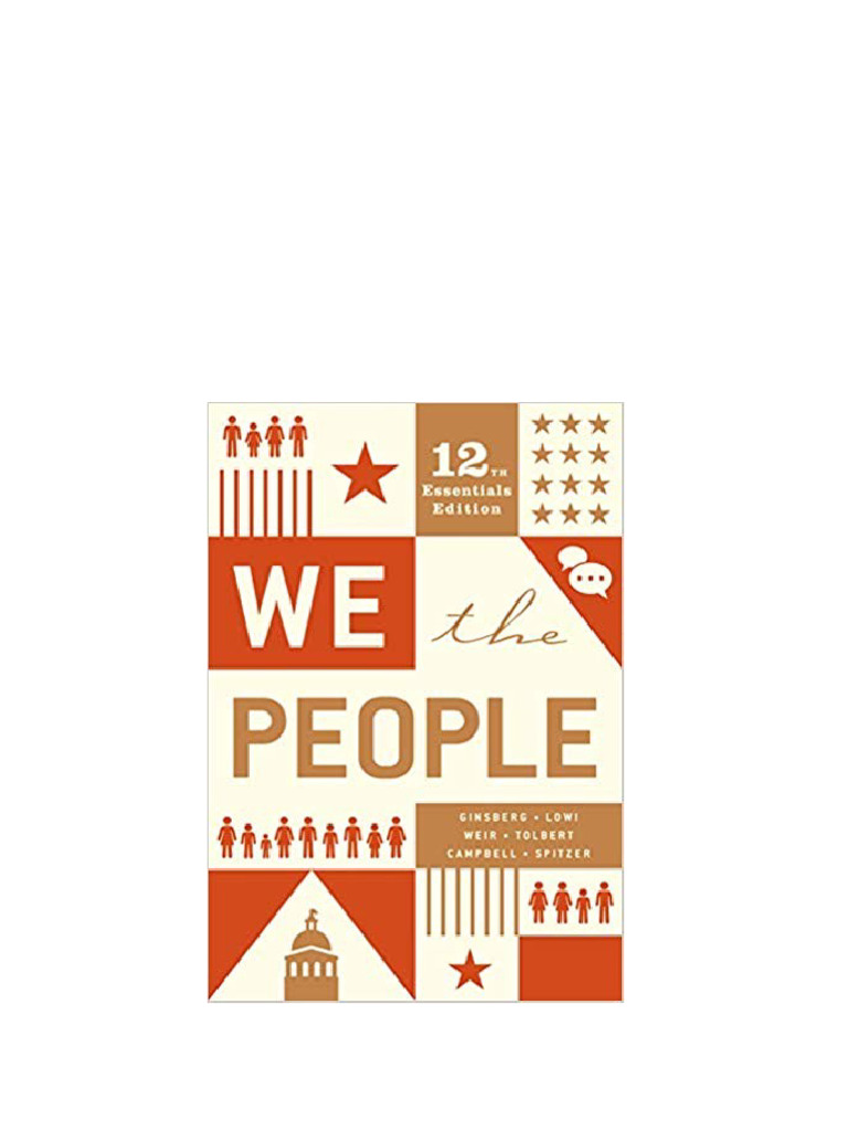 (Ebook PDF) We The People (Essentials Twelfth Edition) 12th Edition PDF ...