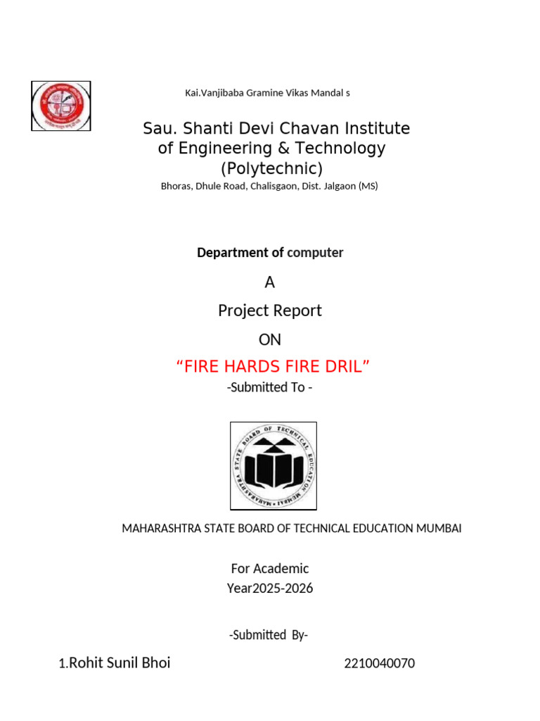 Rohit Project Management | PDF | Fire Safety | Safety