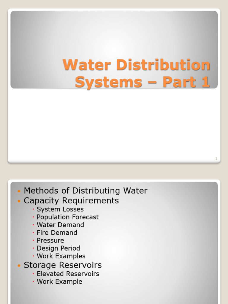4 - Water Supply - Demand Estimation | PDF | Water | Demand