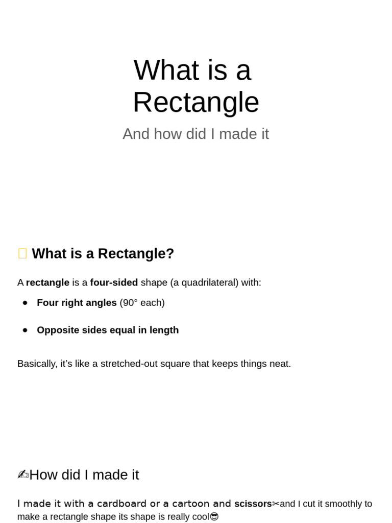 Understanding Rectangles: Definition & Creation | PDF