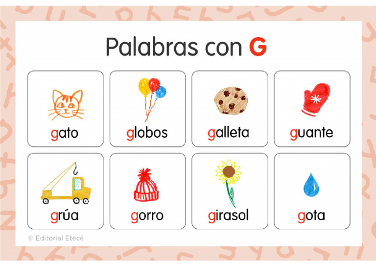 Palabras Con G | PDF