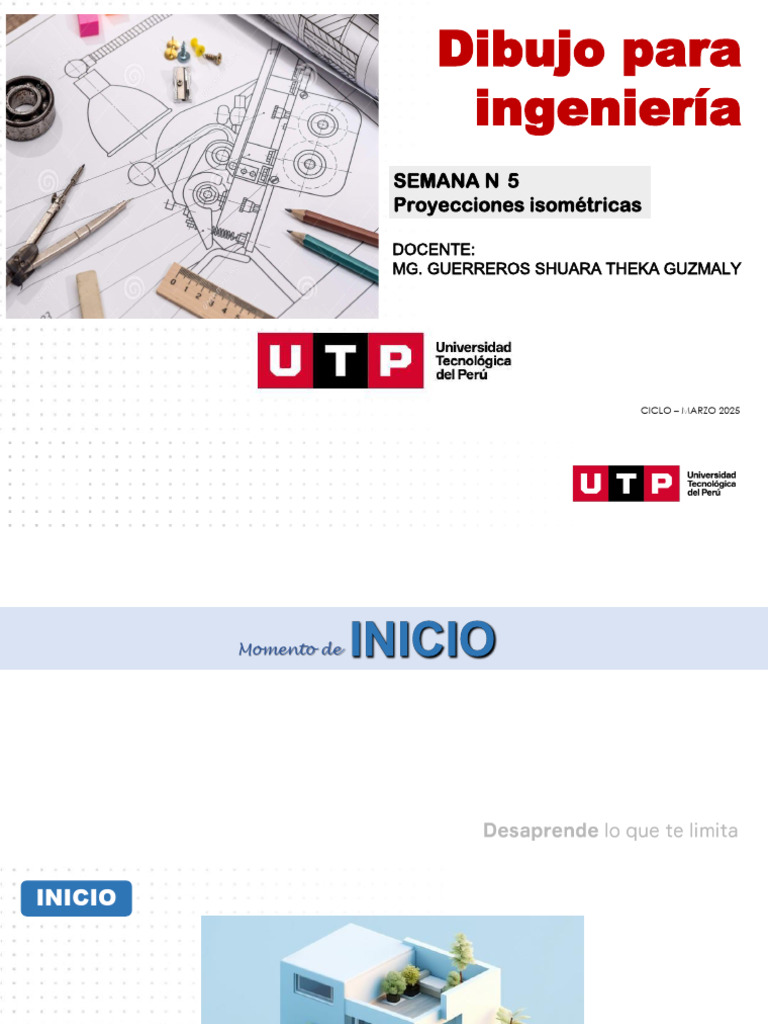 s05 - Dibujo para Ingenieria | PDF | Perspectiva (Gráfica) | Geometría