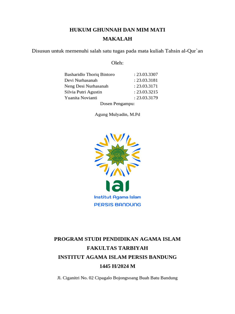 Hukum Mim Mati | PDF