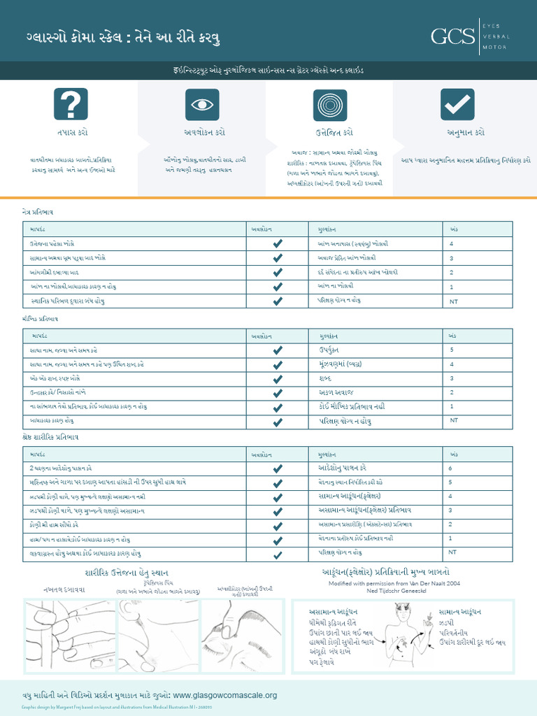 GCS Assessment Aid Gujarati | PDF