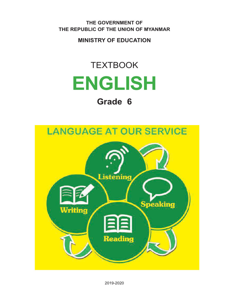 Grade 6 English Textbook Myanmar 2019-2020 | PDF | English Language ...