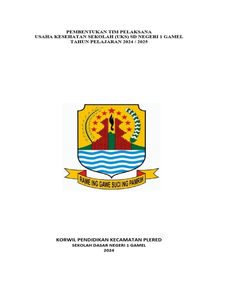 Contoh SK-TIM-UKS-SD-Negeri 1 Gamel | PDF