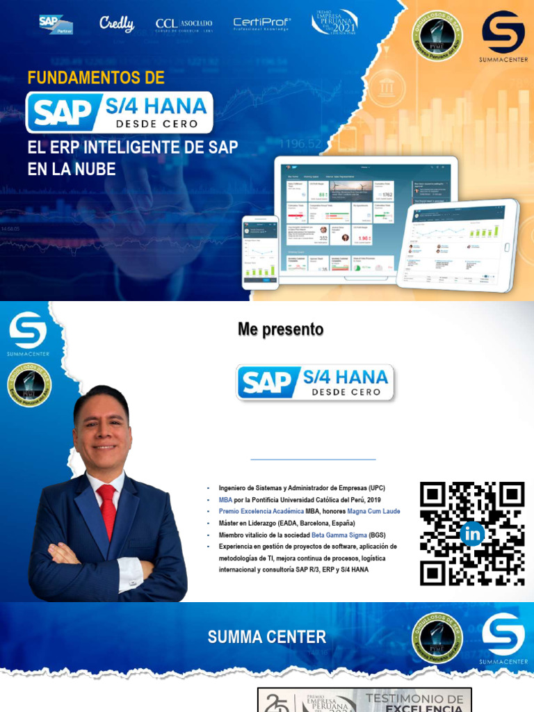 Fundamentos de SAP S4 HANA Desde Cero (SUMMA CENTER) 15102023 | PDF ...