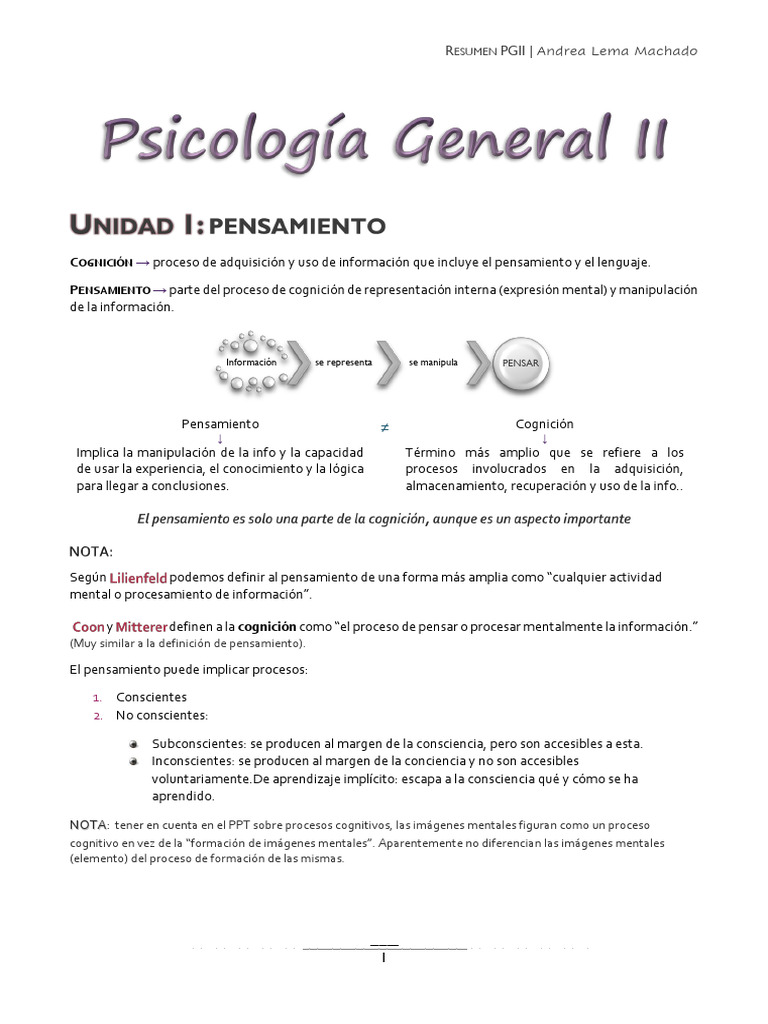 Resumen PG2 | PDF | Inteligencia | Pensamiento