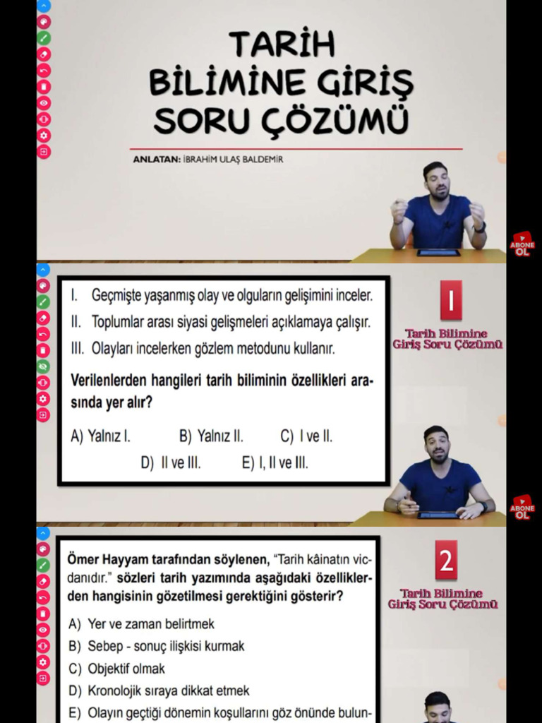 Tyt Tarih Dersi Tarih Bilimine Giris Konusu Soru Cozumu | PDF