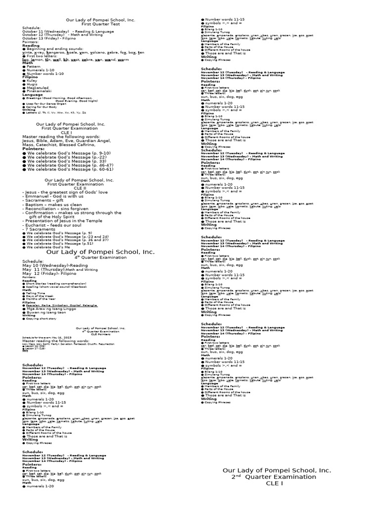Pointers Kinder | PDF
