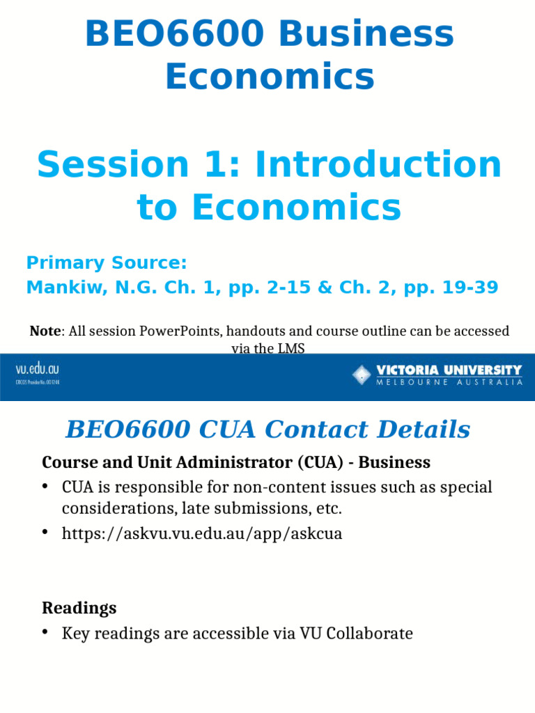 Week 1 Session 1 | PDF | Inflation | Market (Economics)