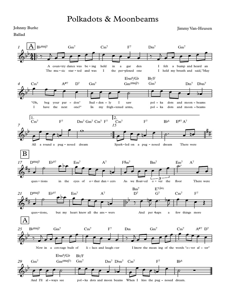 Polkadots and Moonbeams BB | PDF