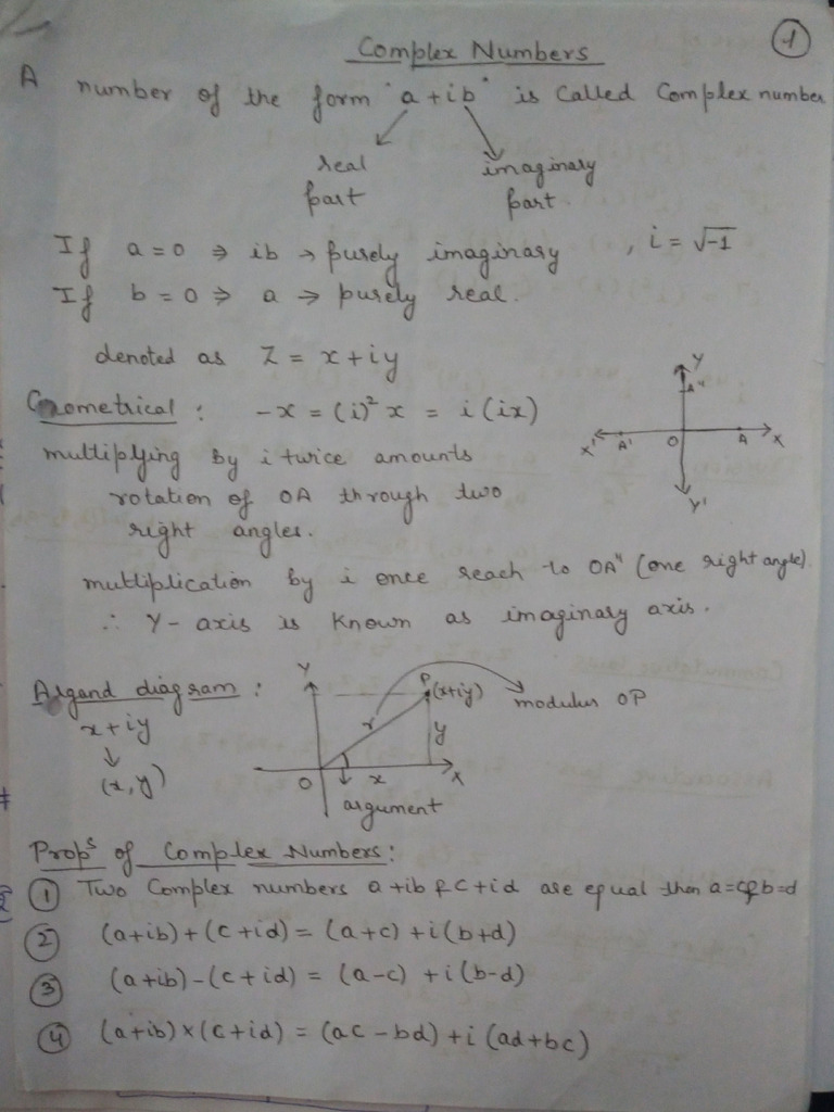Complex Numbers | PDF