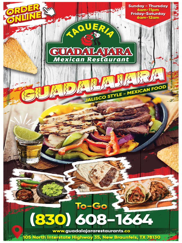 Guadalajara Menu | PDF