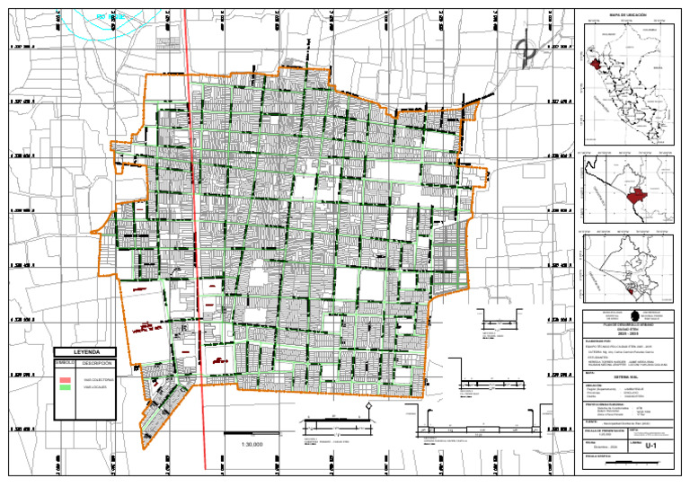 Mapa y Plan de Desarrollo Urbano Eten | PDF | Cartografía | Geodesia