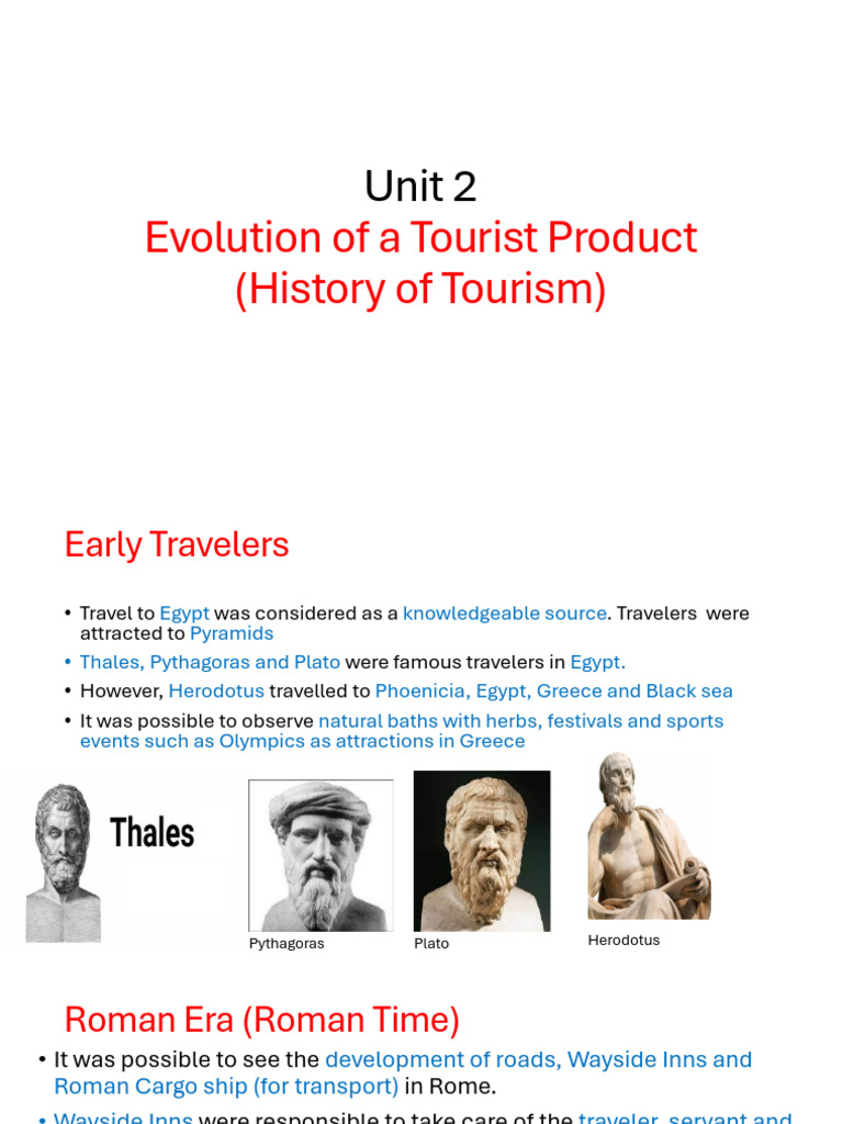 History of Tourism: Key Developments | PDF