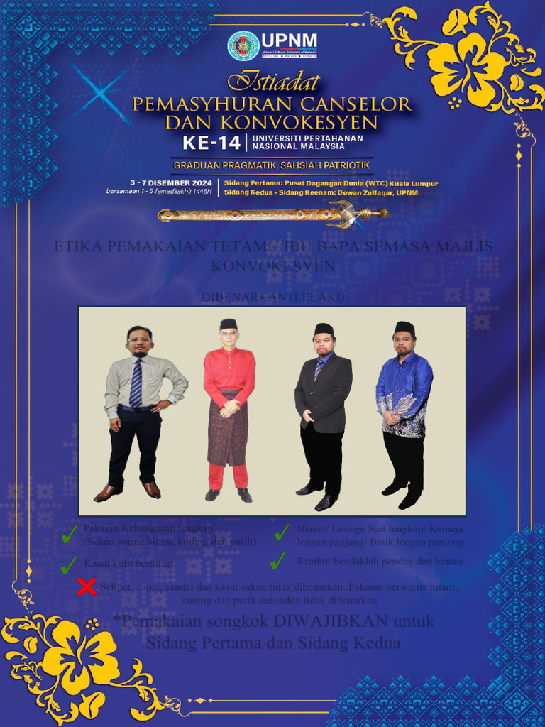 Terkini Pakaian Ibu Bapa Convo | PDF