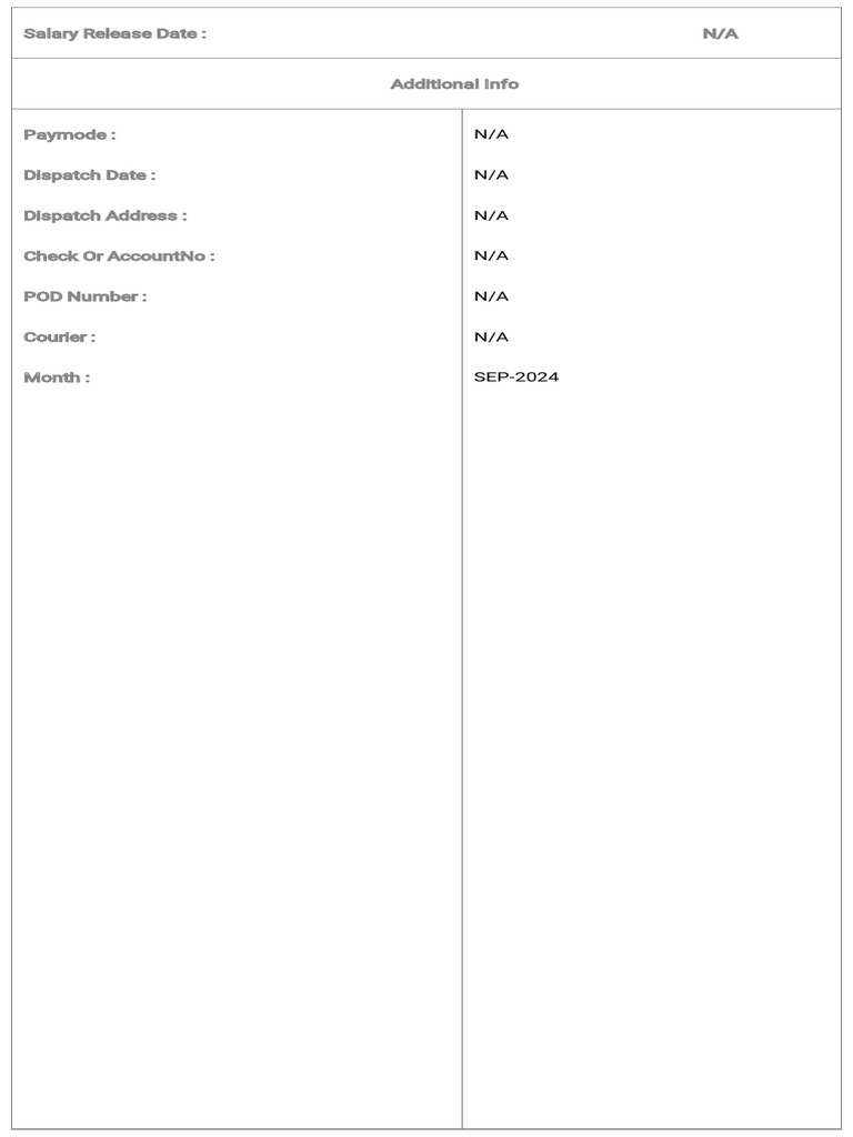 Salary Release | PDF